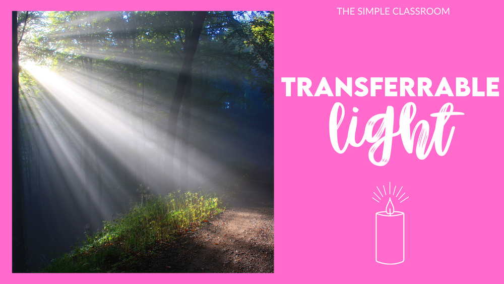 Devotions for Teachers: Transferrable Light — The Simple Classroom