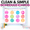 Clean and Simple Schedule Cards that You Will Want to Keep Forever ...