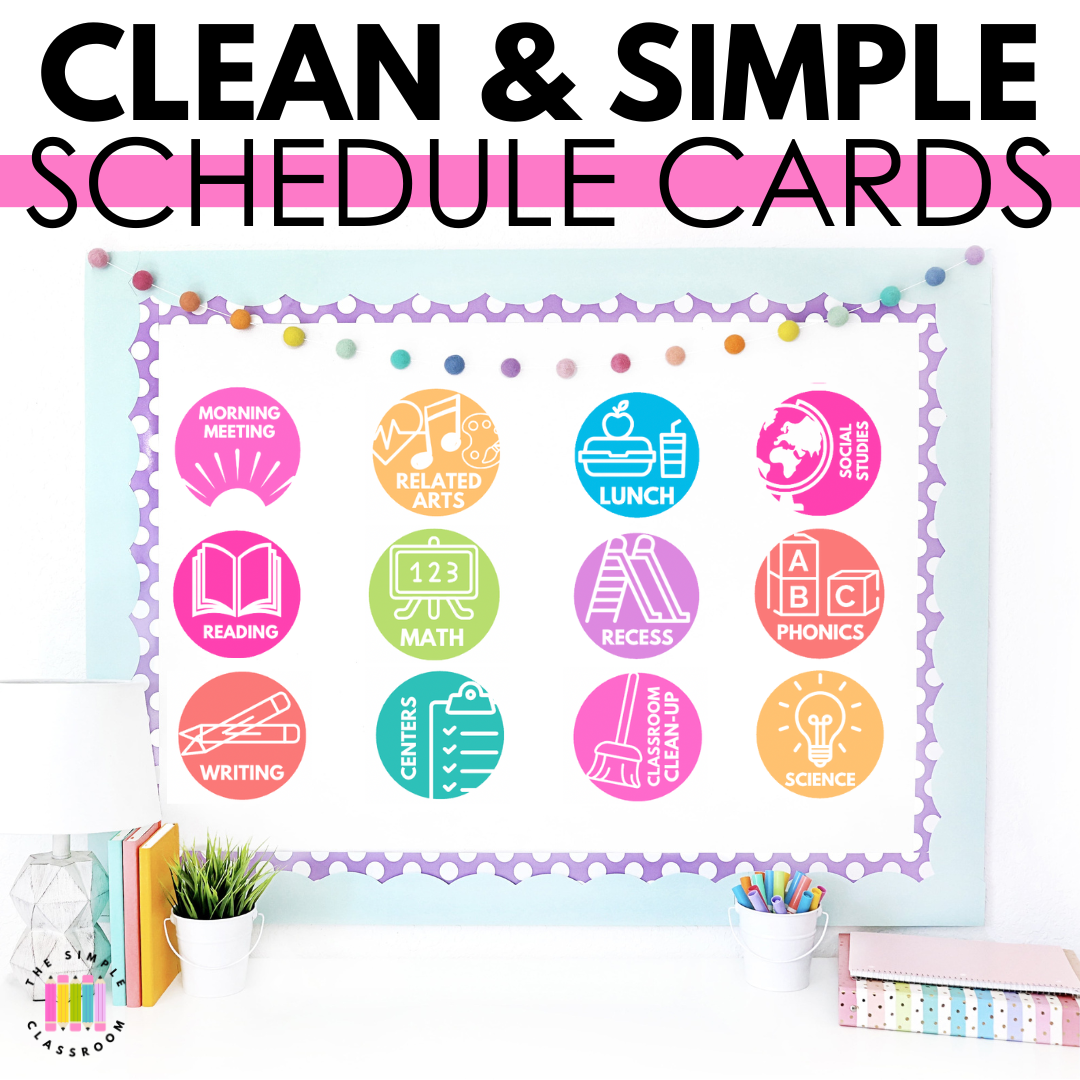 Clean and Simple Schedule Cards that You Will Want to Keep Forever ...