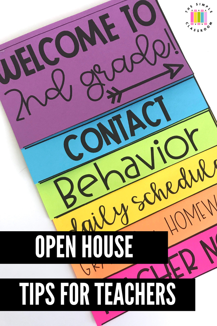Open House Success Tips — The Simple Classroom