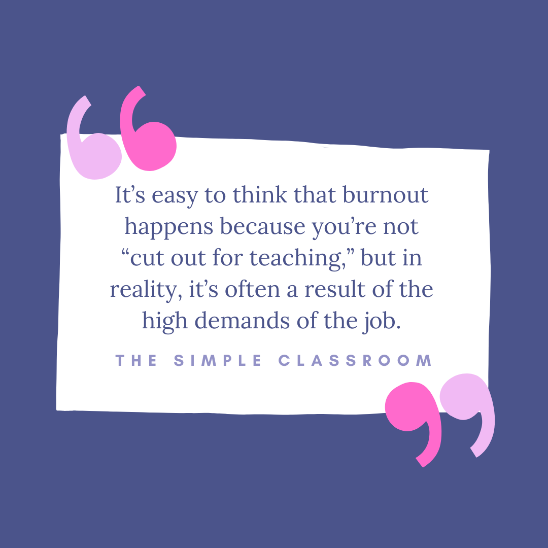 Help! I'm burnt out as a teacher. Will it ever get better? — The Simple ...