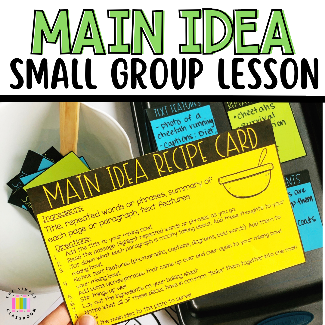 Mastering Main Idea Of Any Text With These Simple Teaching Ideas — The ...