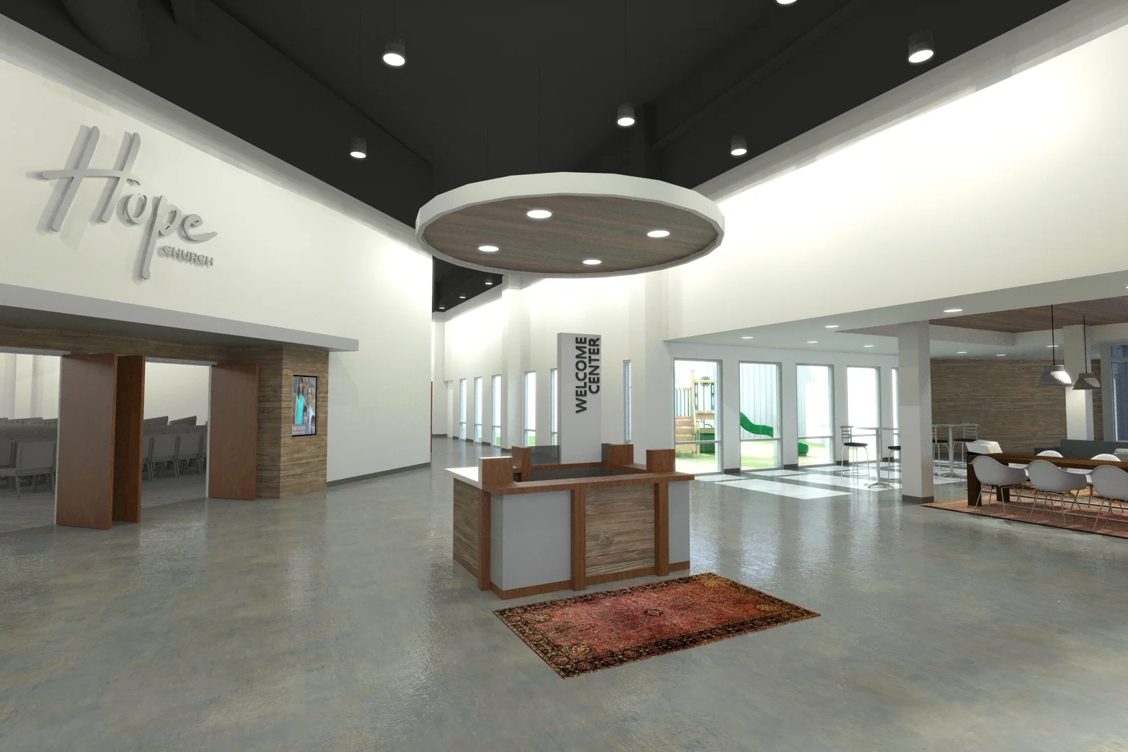 New Church Building Interior