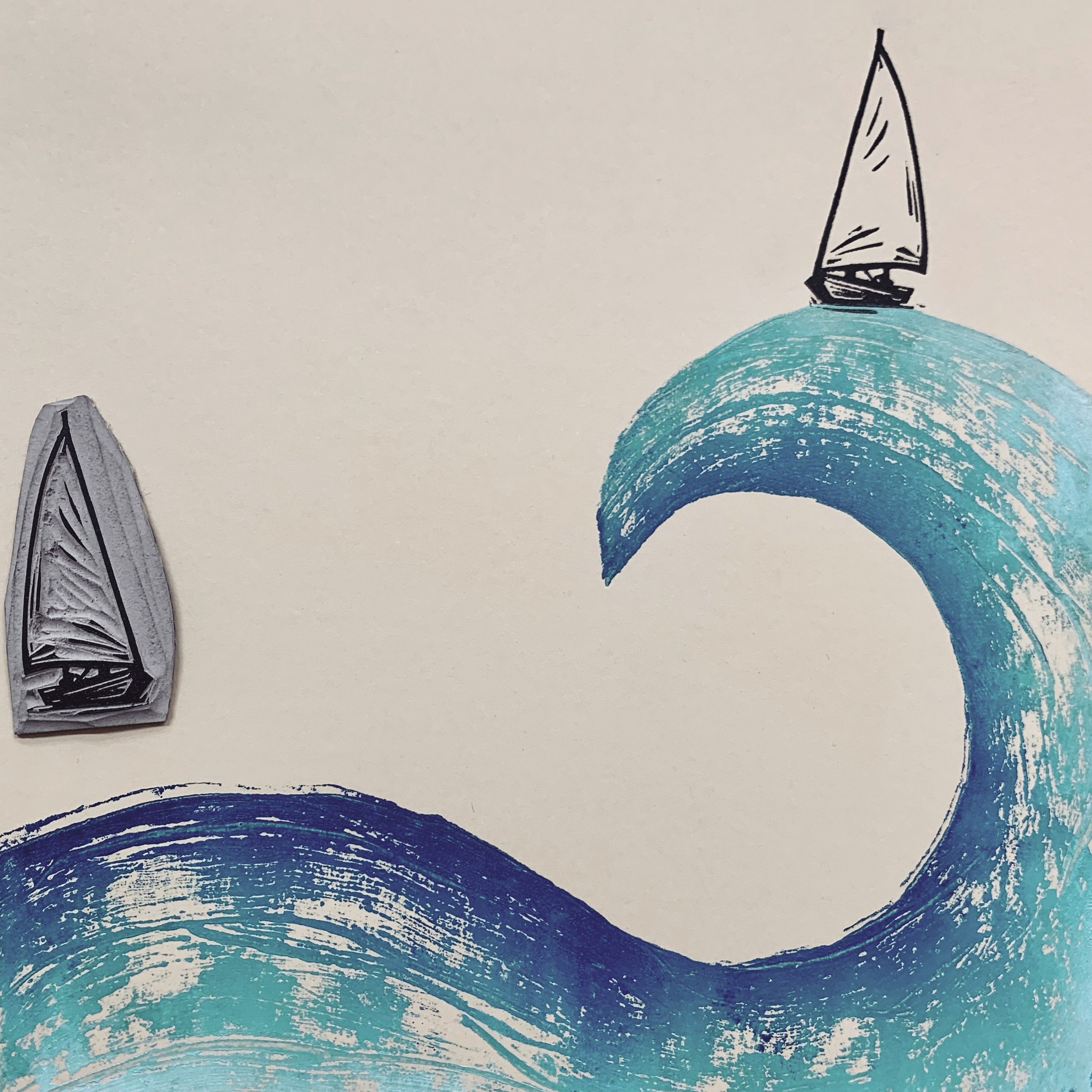 Linocut & Collagraph — Darrel Perkins