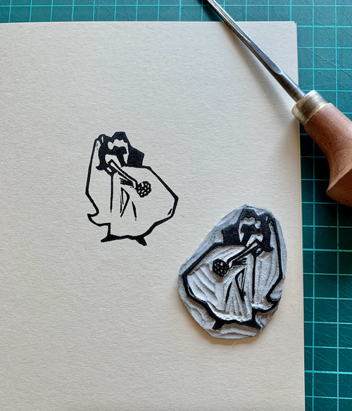 Wedding Linocut — Darrel Perkins