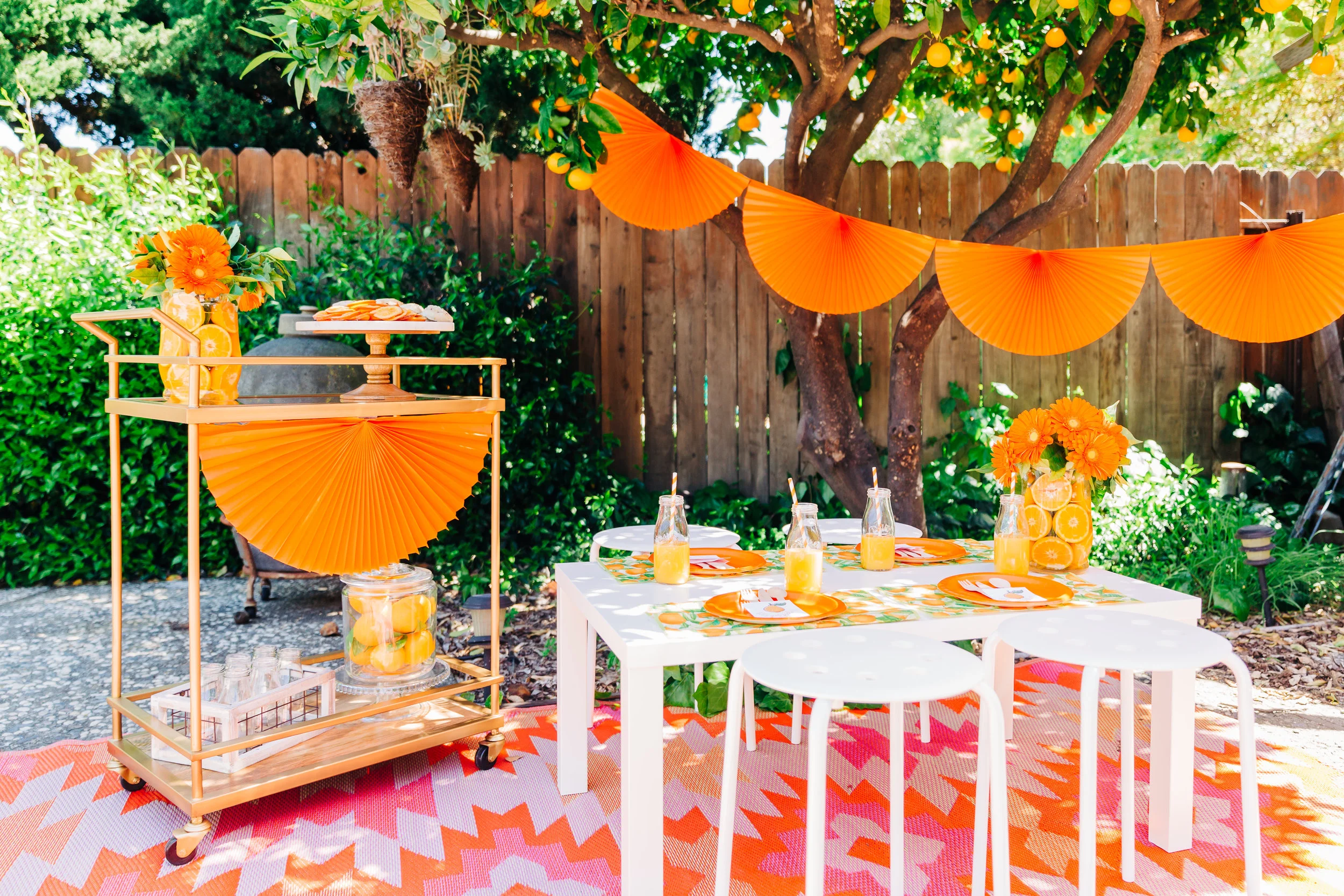Orange Party Decor