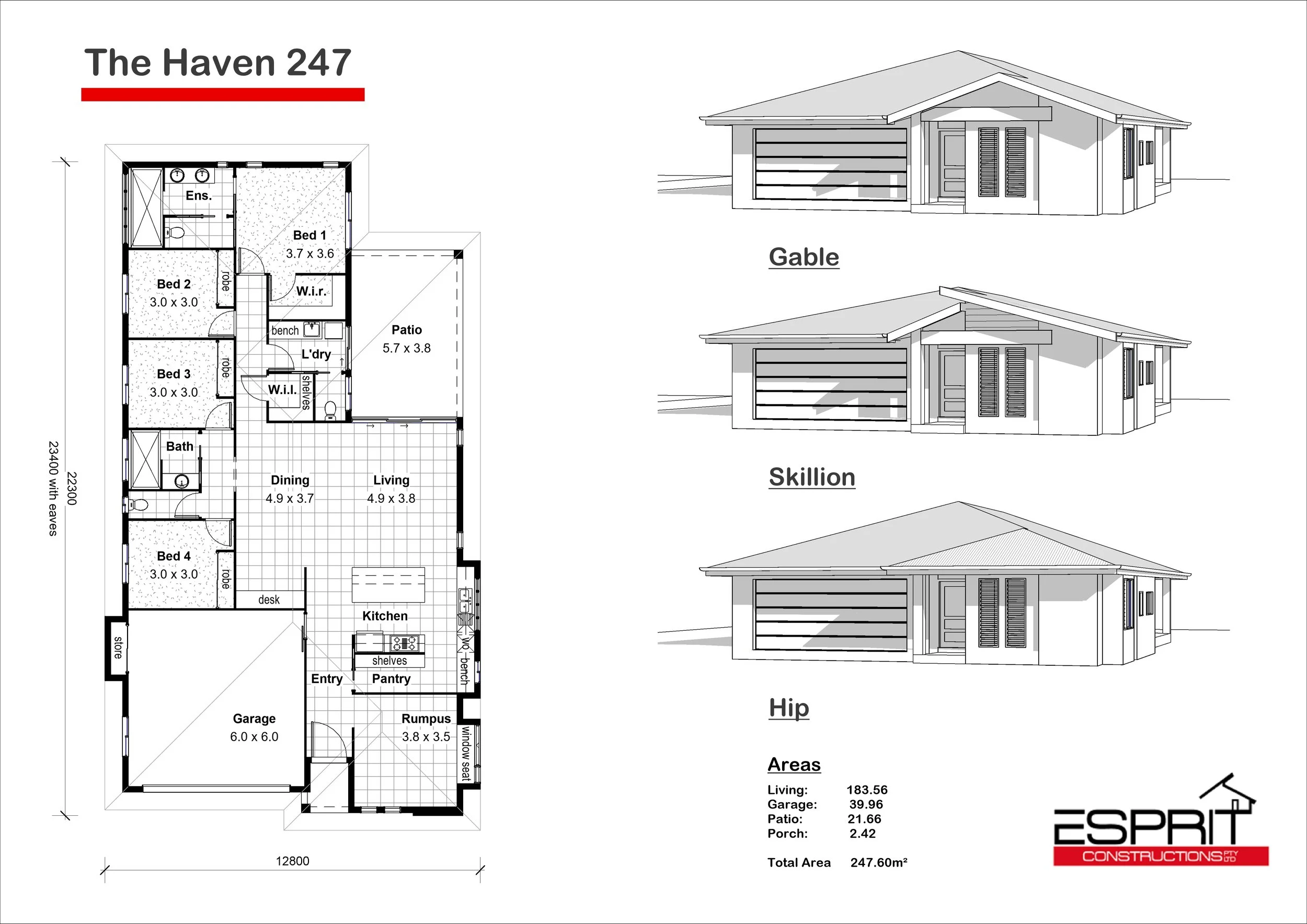4+ Bedroom Homes — Esprit Constructions | Mackay Builders