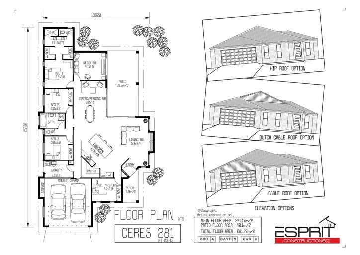 250m2 + — Esprit Constructions | Mackay Builders
