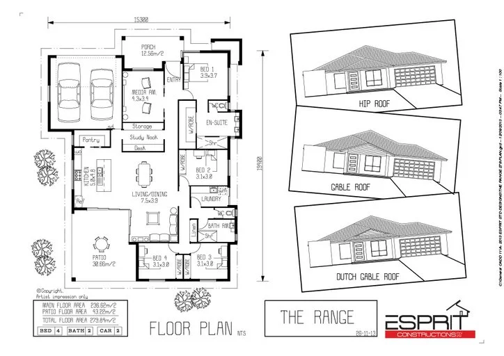 250m2 + — Esprit Constructions | Mackay Builders