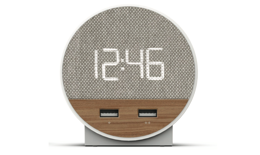 Modern Hotel Alarm Clock with Dual USB Charging Outlets - Now with USB ...
