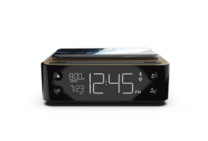 Modern Hotel Alarm Clock with 2x USB (Now with USB-C) Qi Wireless ...