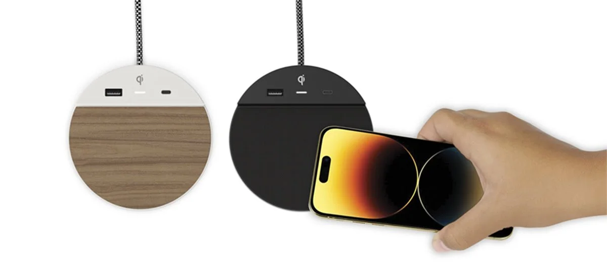Modern Charging Station for Hotels - Includes USB-C and Qi Wireless ...