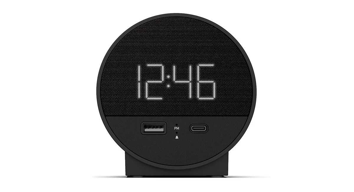 Modern Hotel Alarm Clock with Dual USB Charging Outlets - Now with USB ...