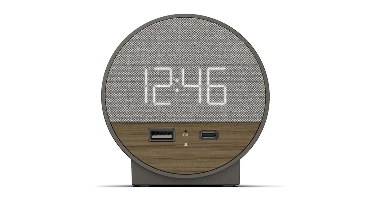 Modern Hotel Alarm Clock with Dual USB Charging Outlets - Now with USB ...