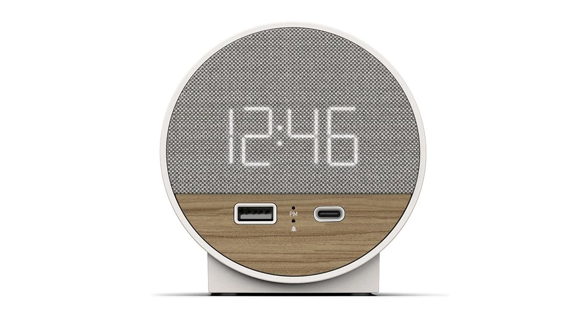 Modern Hotel Alarm Clock with Dual USB Charging Outlets - Now with USB ...