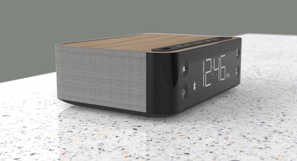 Modern Hotel Alarm Clock with 2x USB (Now with USB-C) Qi Wireless ...