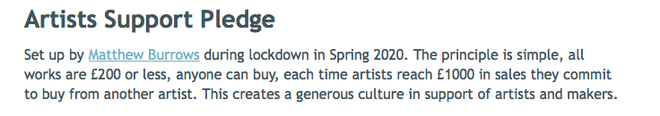 Artist Support Pledge — Georgina Bown - Artist