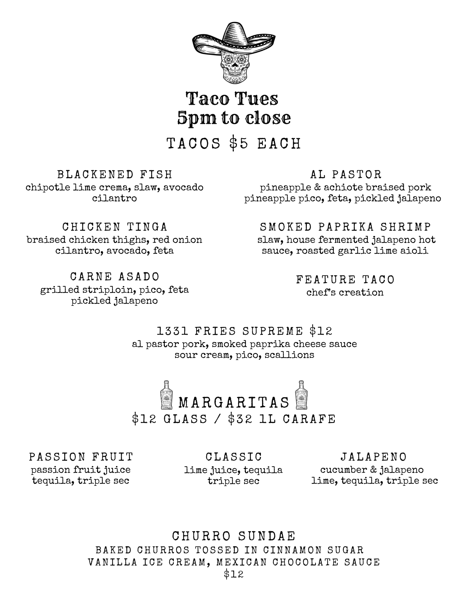 Daily Features — Taverna 1331