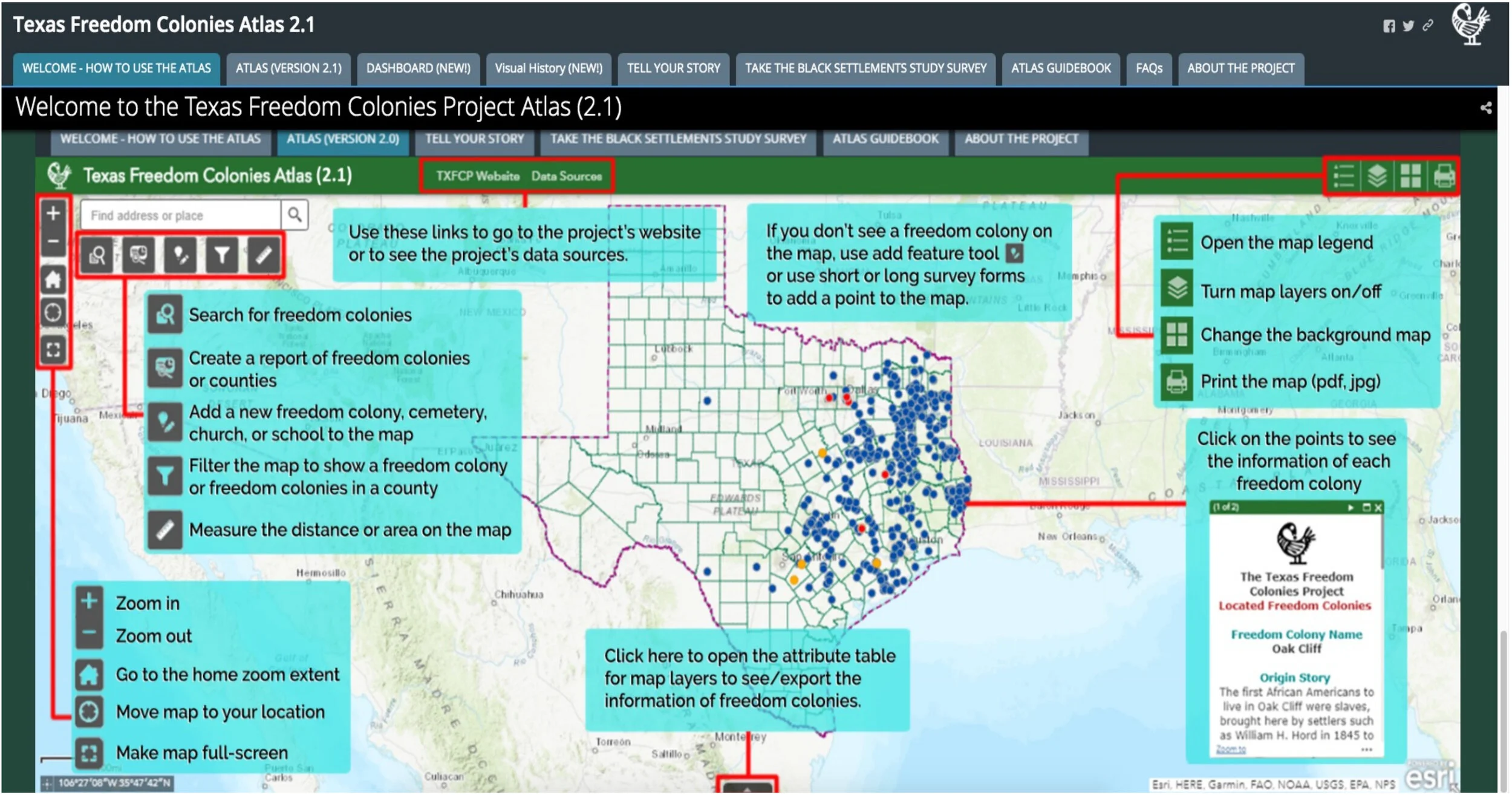 Texas Freedom Colonies Project — Livingmaps Network