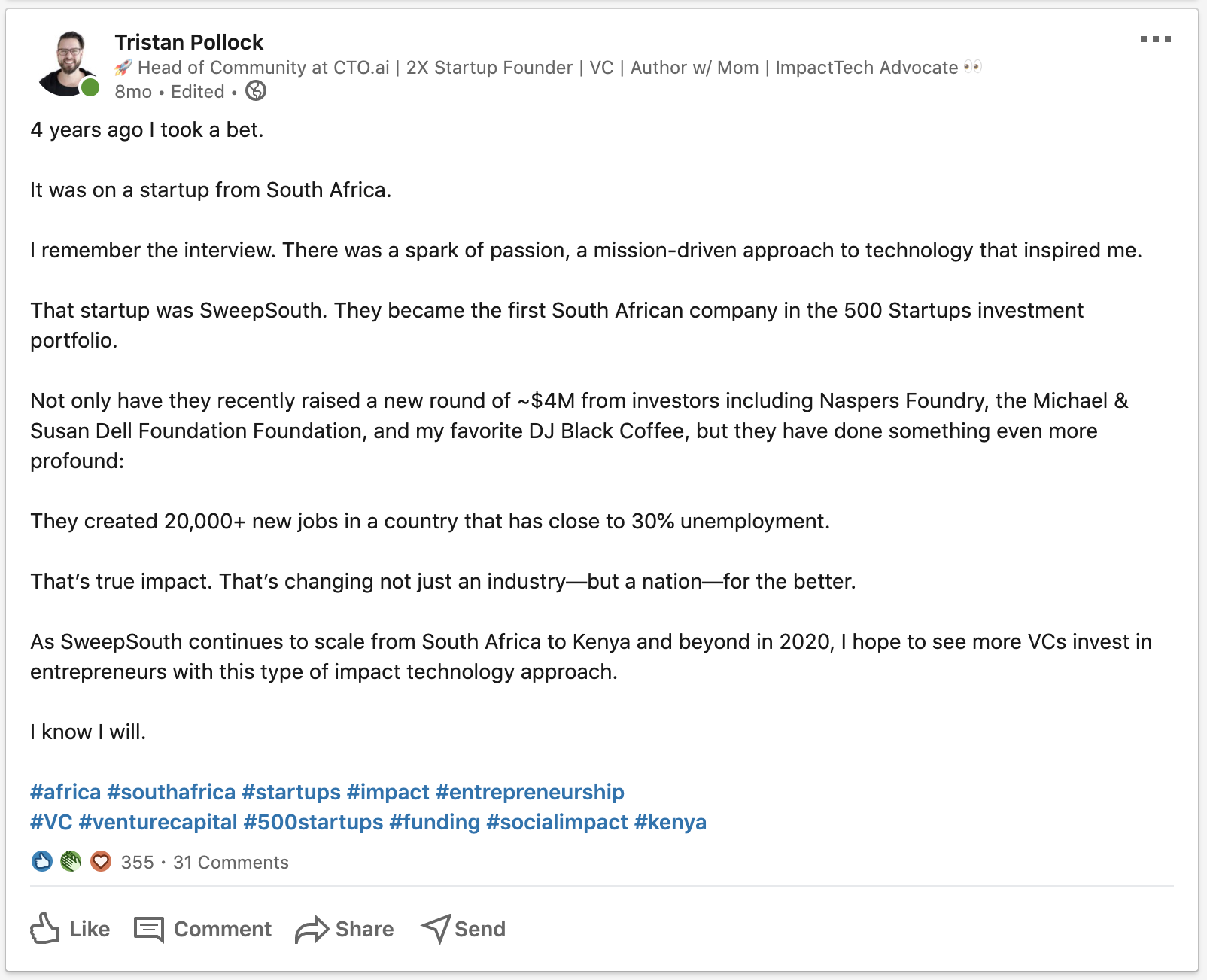 How to Write a Viral LinkedIn Post — Tristan Today