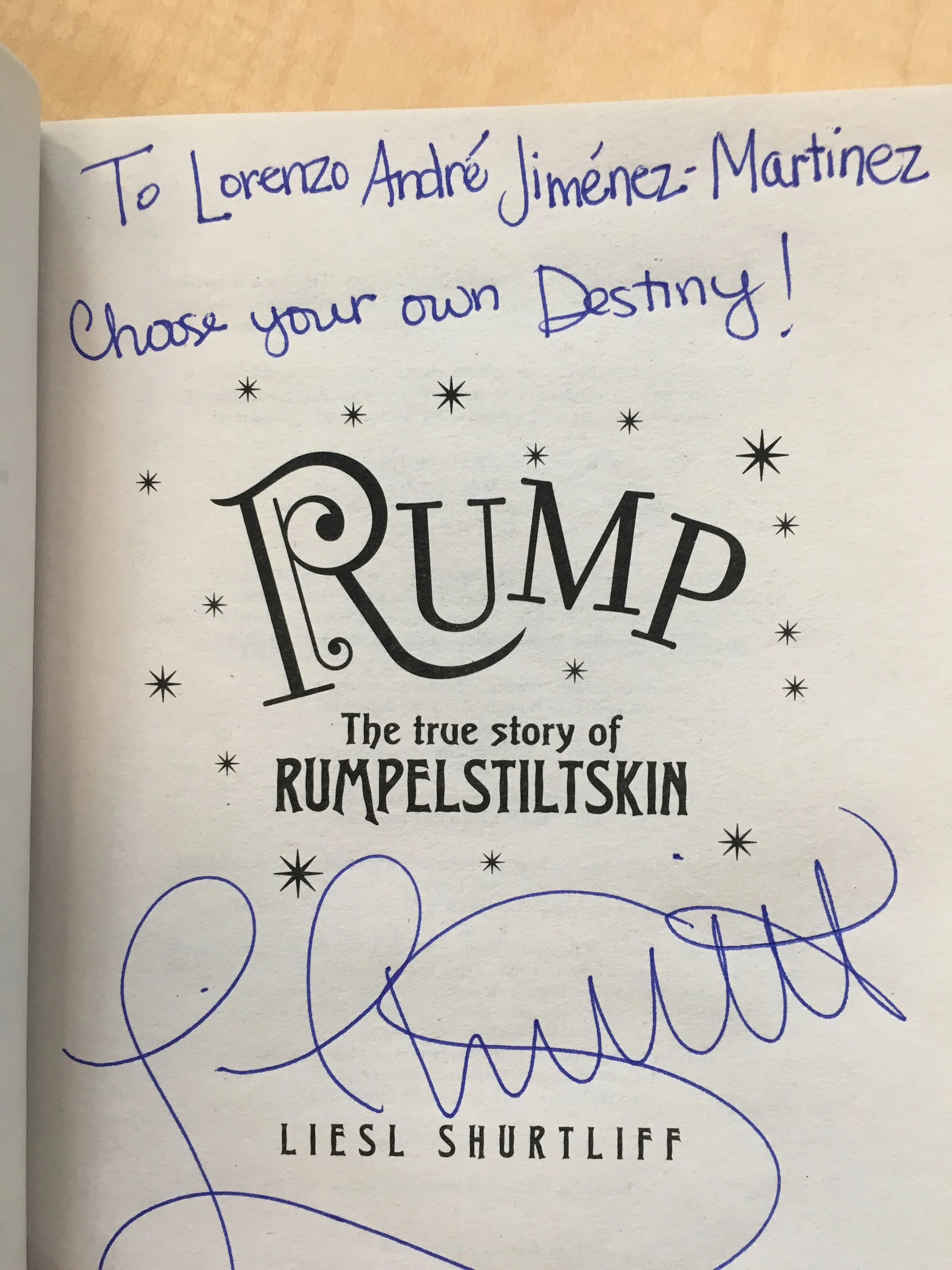 In-Person — Liesl Shurtliff