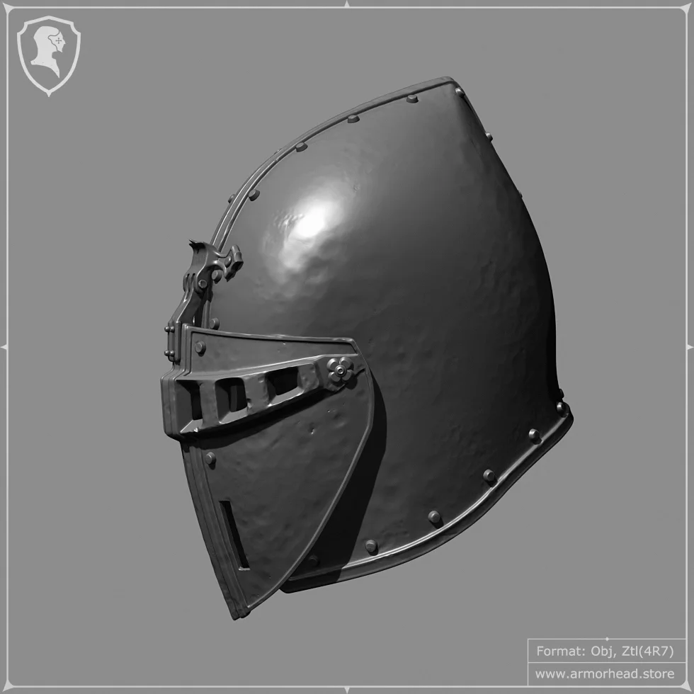 Bascinet Inspired Helmet — ARMORHEAD