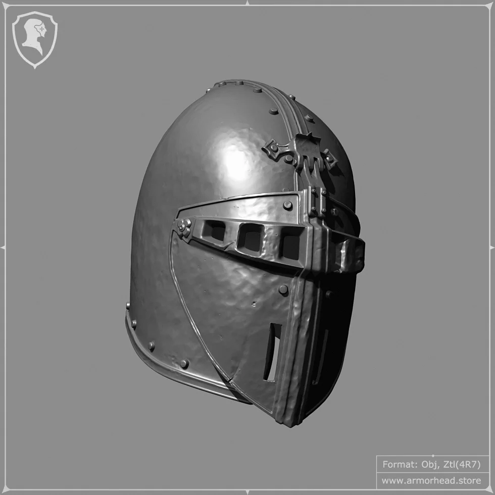Bascinet Inspired Helmet — ARMORHEAD