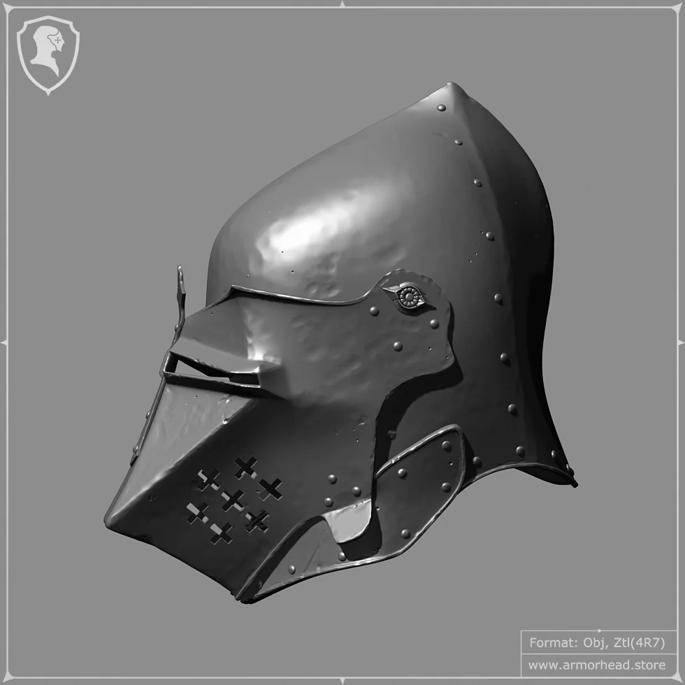 Dog Faced Bascinet — ARMORHEAD