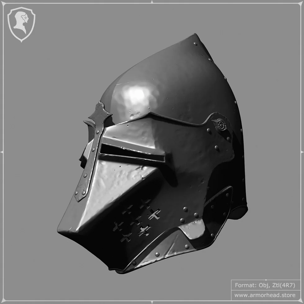 Dog Faced Bascinet — ARMORHEAD