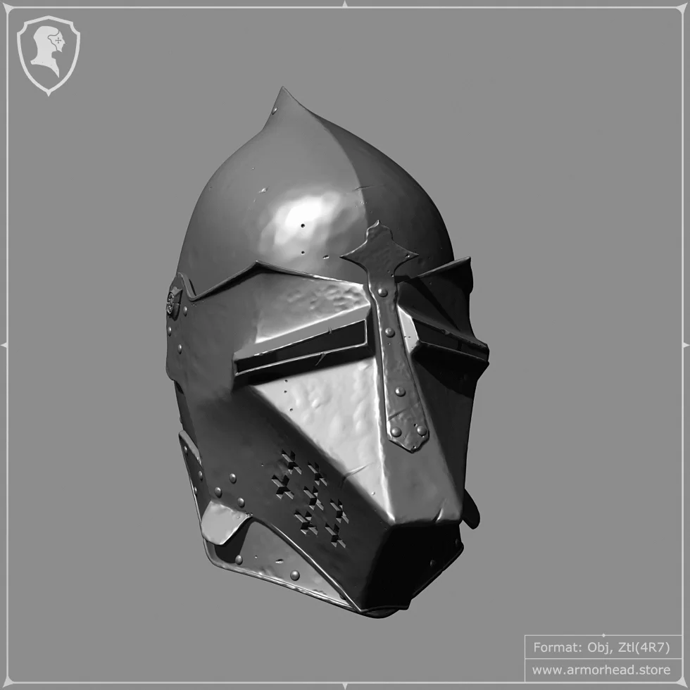 Dog Faced Bascinet — ARMORHEAD