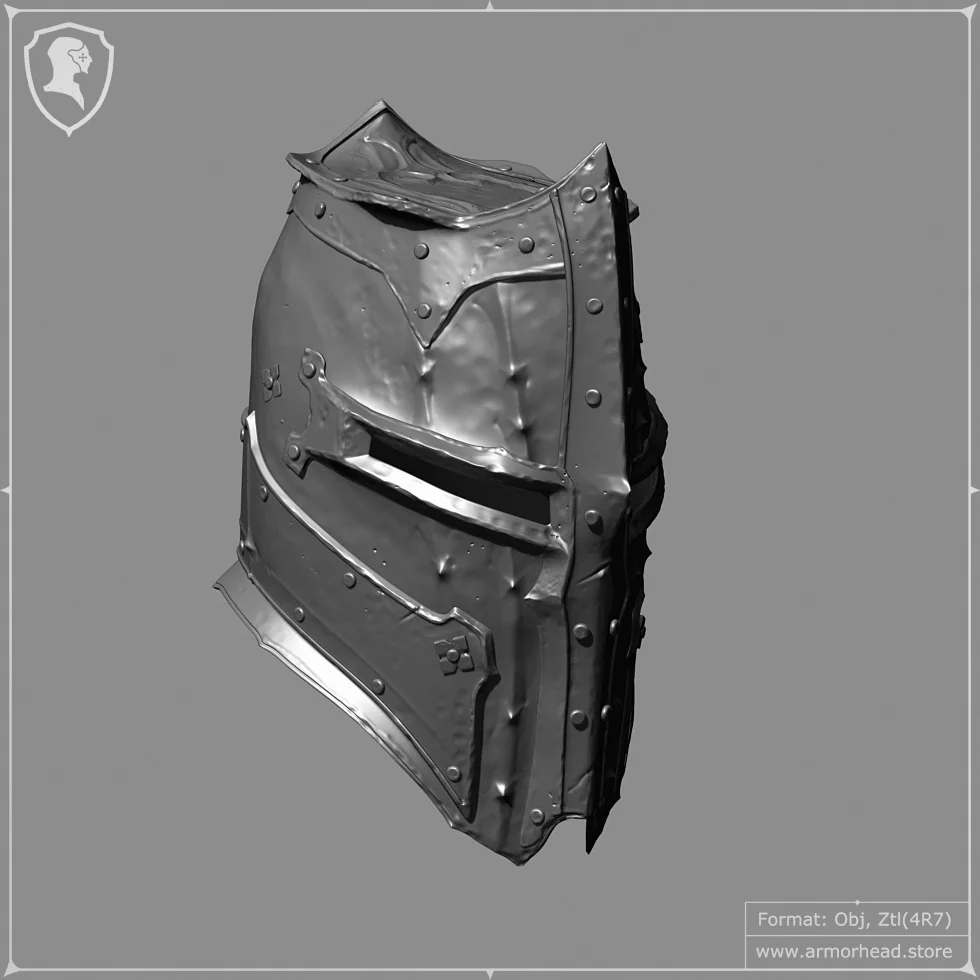 Fantasy Crusader Great Helm — ARMORHEAD