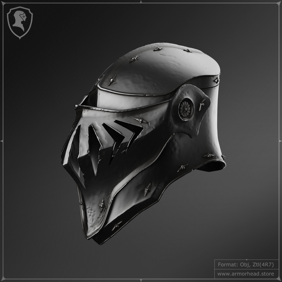 Sci Fi Knight Helmet