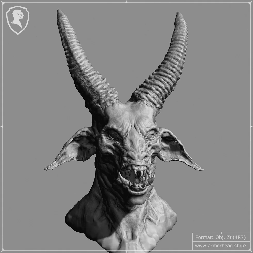 Goat Demon Head — ARMORHEAD