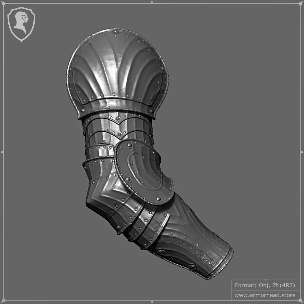 Fluted Arm Armor — ARMORHEAD