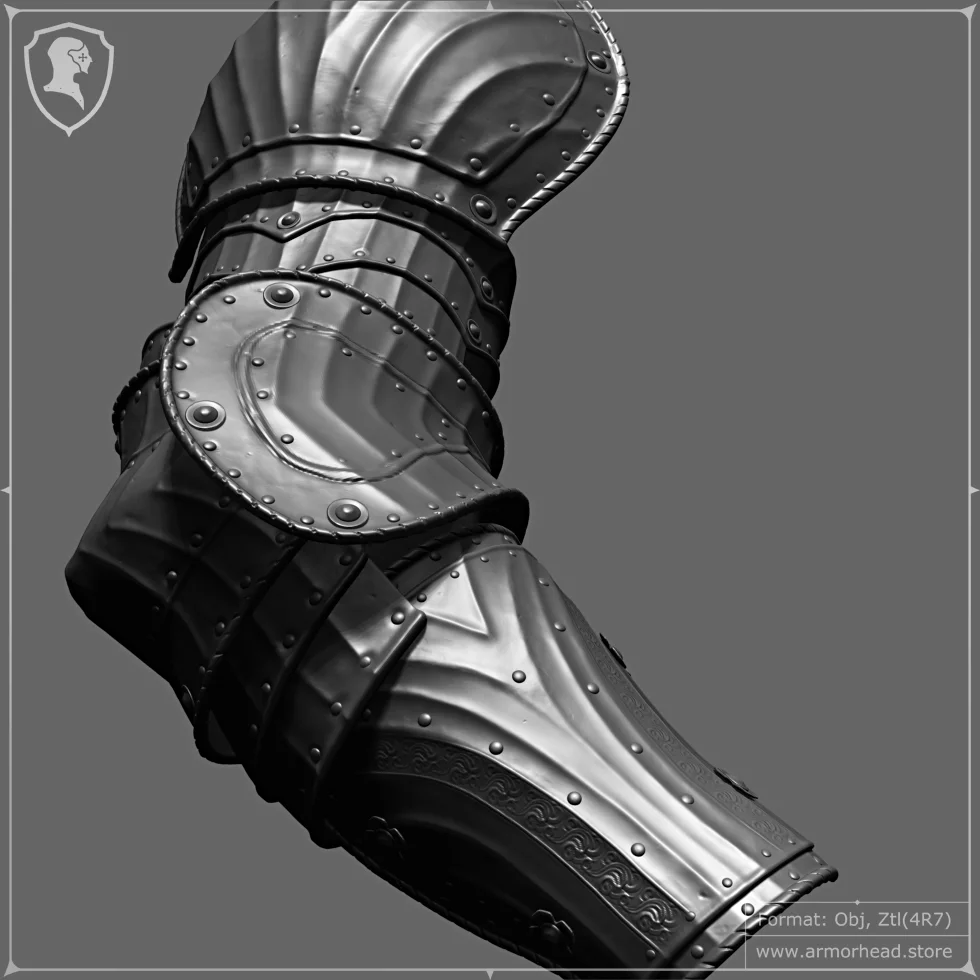 Fluted Arm Armor — ARMORHEAD