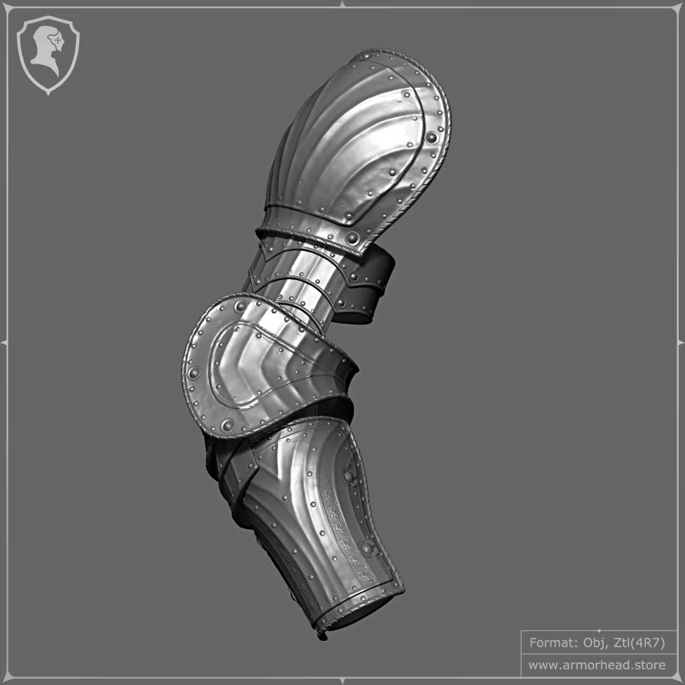 Fluted Arm Armor — ARMORHEAD