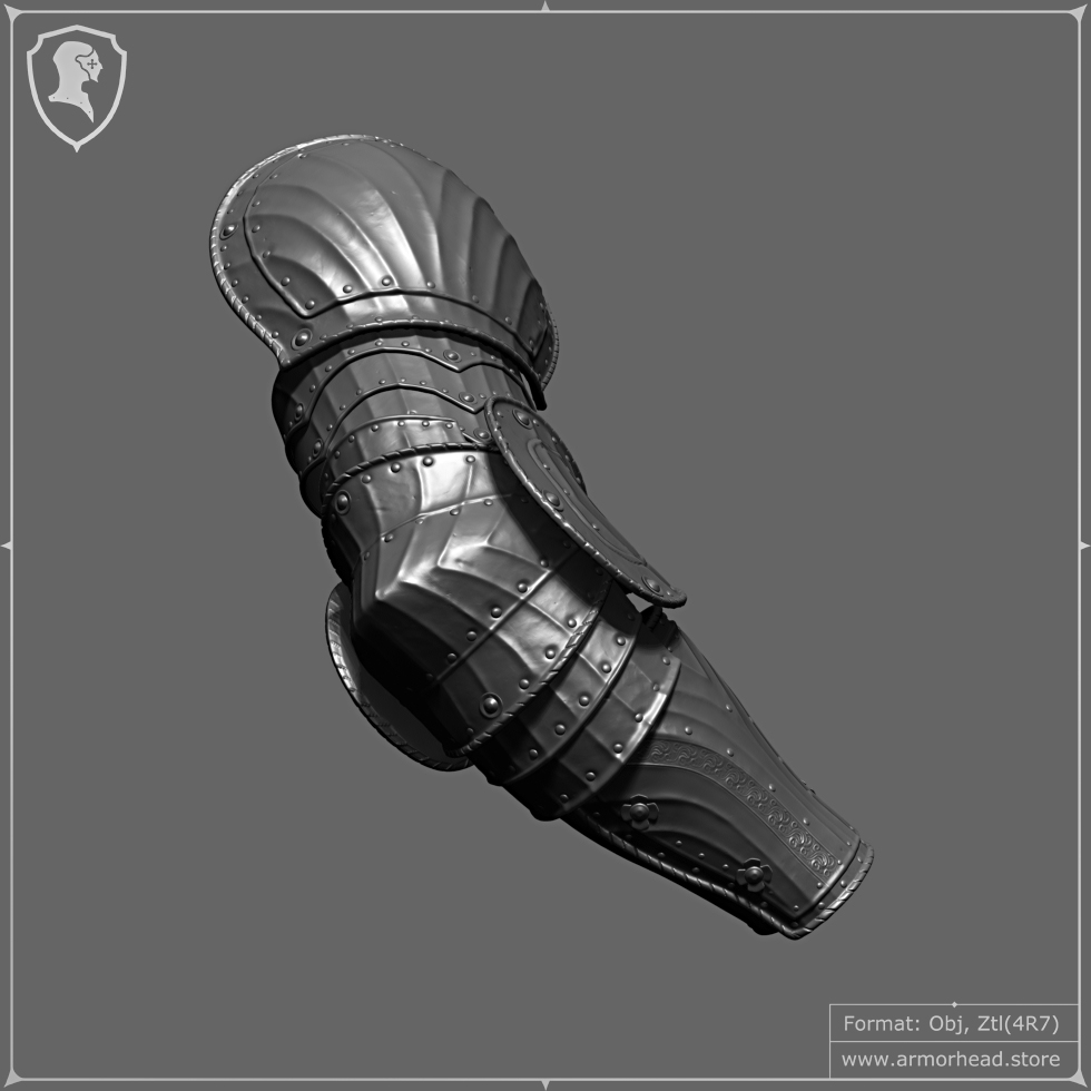 Fluted Arm Armor — ARMORHEAD