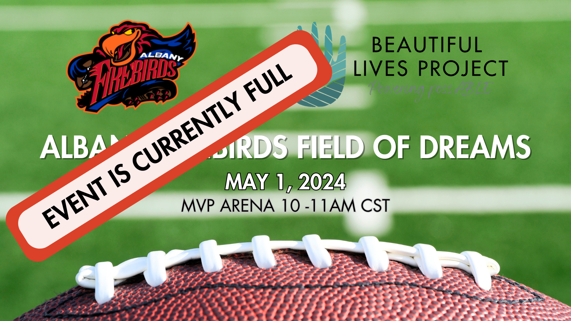 Albany Firebirds Football Field of Dreams — Beautiful Lives Project