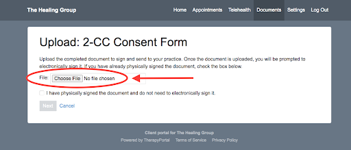 Portal Instructions — The Healing Group