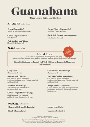 Menu — Guanabana Restaurant
