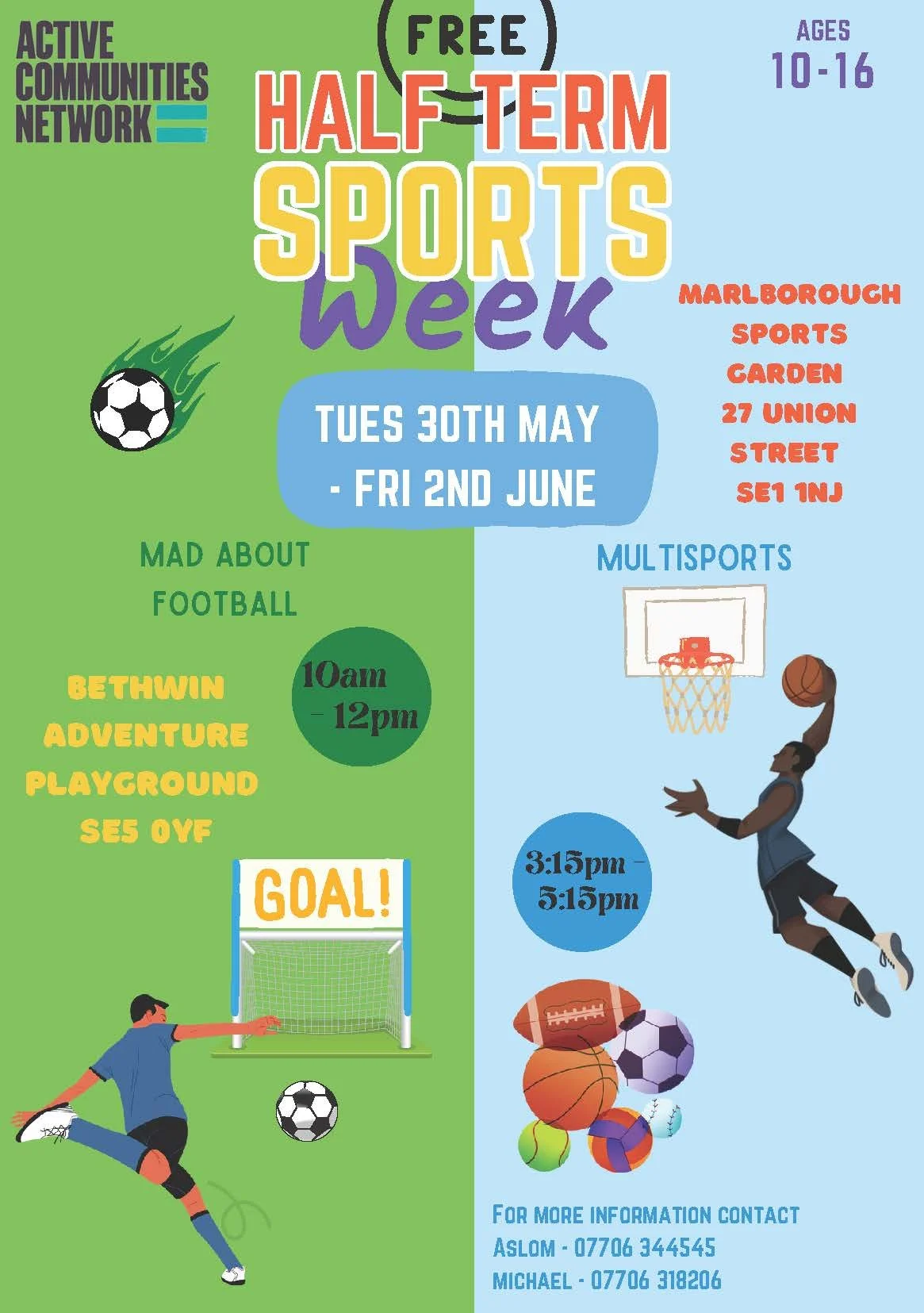 Free half term multisports session for ages 10-16 — Bankside Open ...