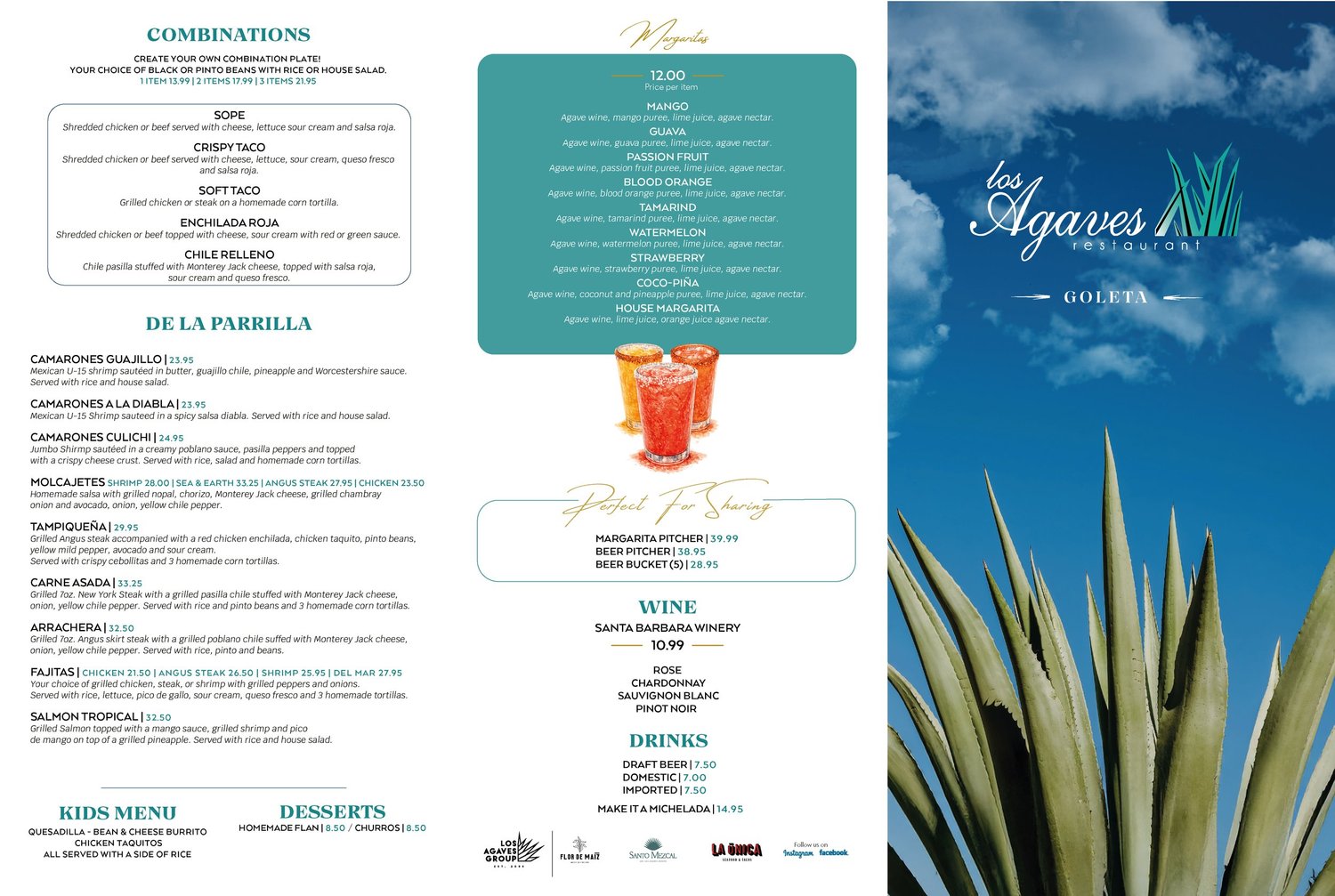 Goleta Menu | Los Agaves Mexican Restaurant