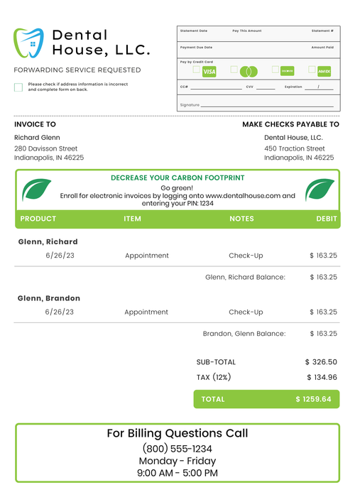 5 Jaw-Dropping Dental Billing Statement Templates That Boost Revenue ...