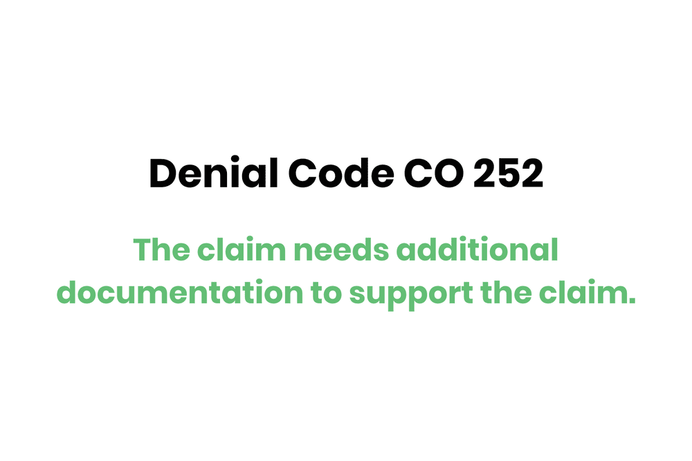 Denial Code CO 252: Everything You Need to Know — Etactics