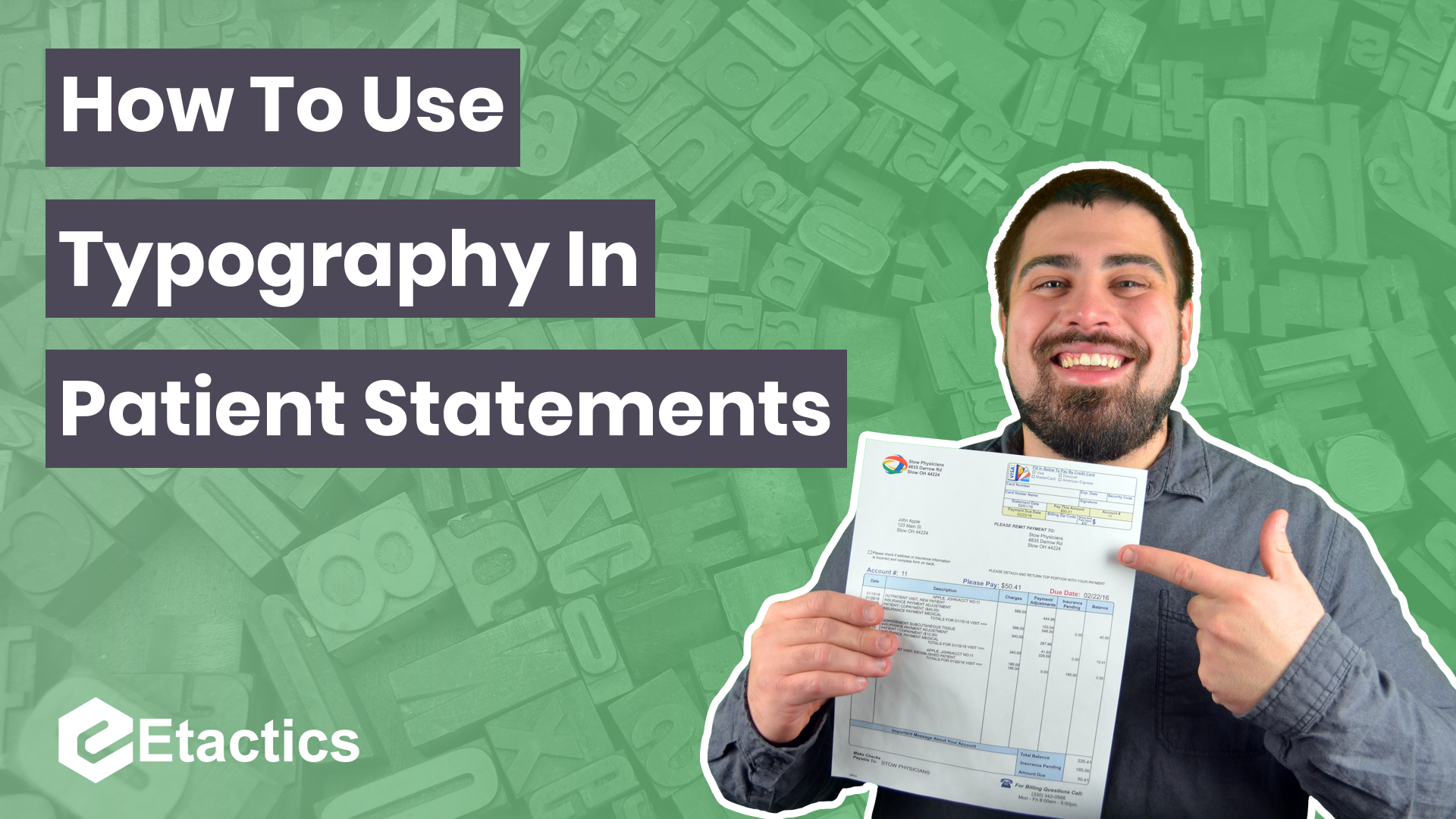 How Typography Determines Patient-Friendly Statements — Etactics