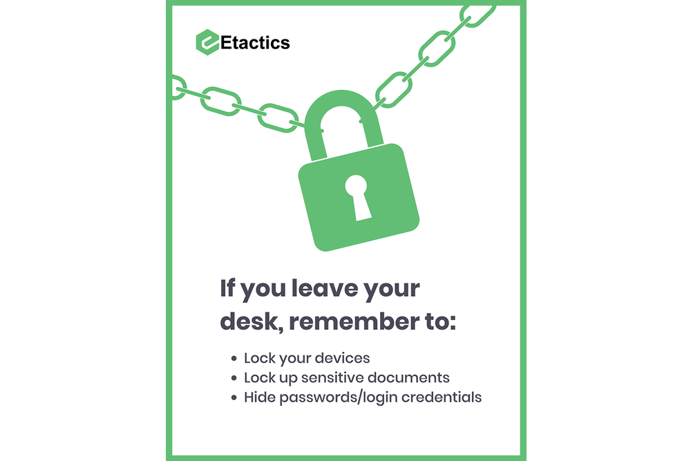 9 Examples of Squeaky Clean Desk Policy Posters — Etactics