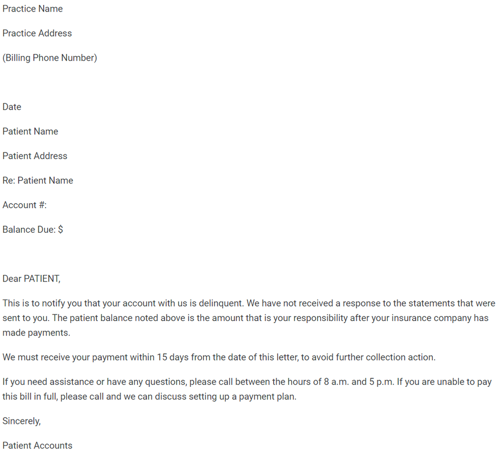 How to Write a Medical Collection Letter for a Patient (Examples ...