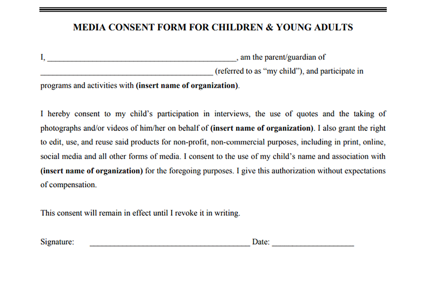 Social Media Consent Form for Patients: What Should You Include? — Etactics