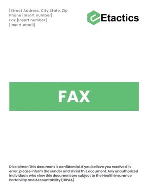 HIPAA Compliant Fax Cover Sheet: Why You Need Them and Examples — Etactics