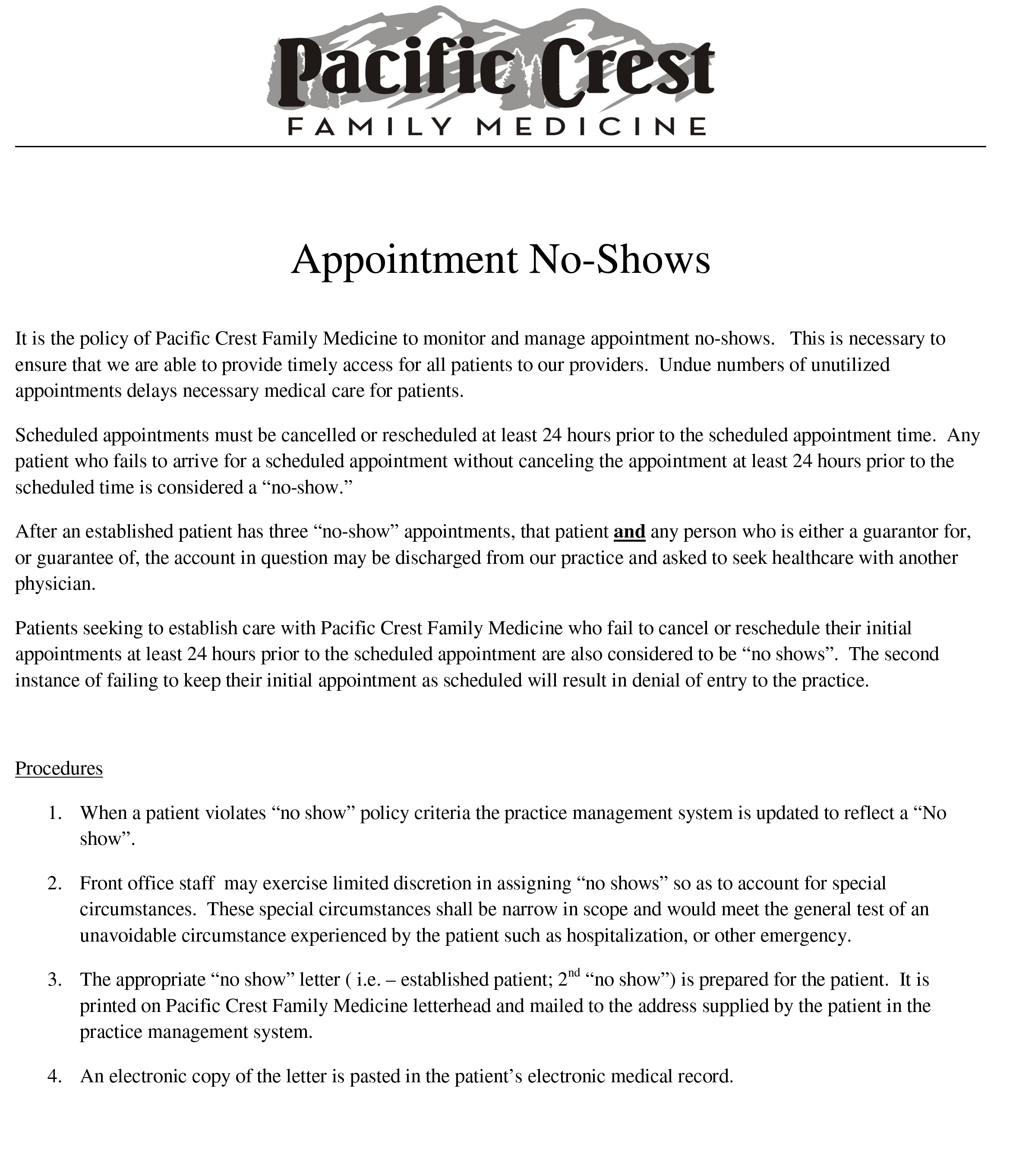 4 Efficient Examples of No-Show Letters for Patients — Etactics